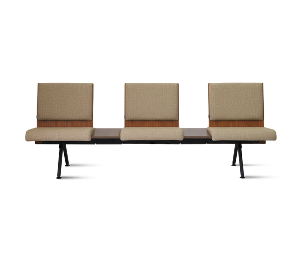K Bench lobby waiting chair-armrest three-person seat – PROVOUR 台日設計家具 ...